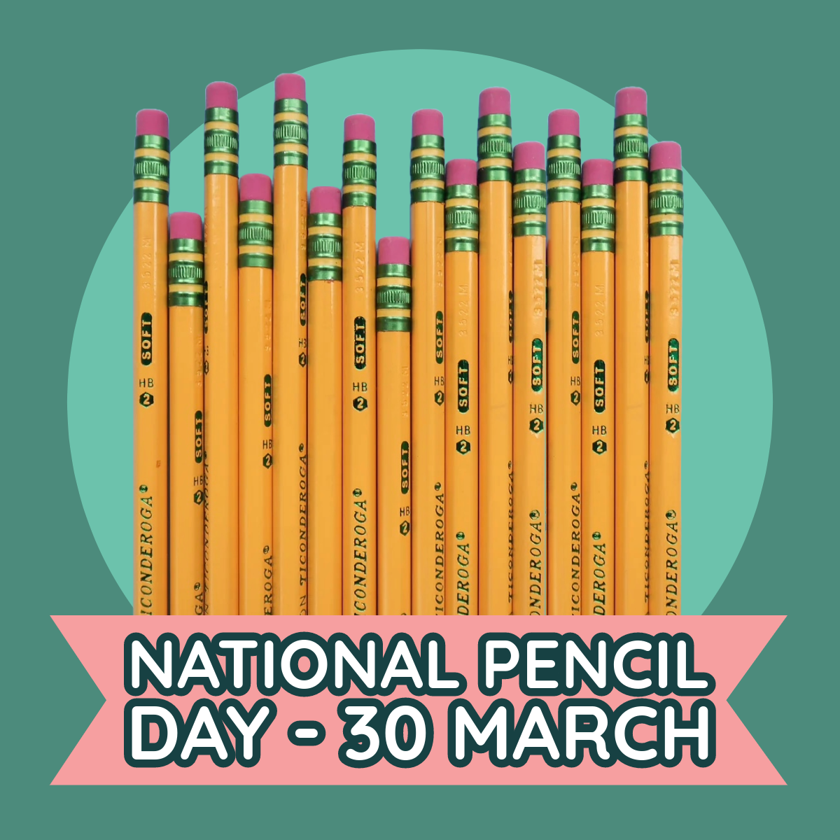 Let's Celebrate National Pencil Day: Saturday 30th March 2024 | Nikki's ...