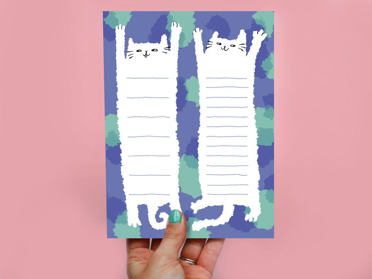 BIG STRETCH A5 Kitty Notepad | Nikki's Supply Store