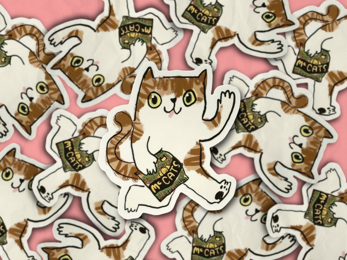 Crisps Cat Vinyl Sticker | Nikki's Supply Store