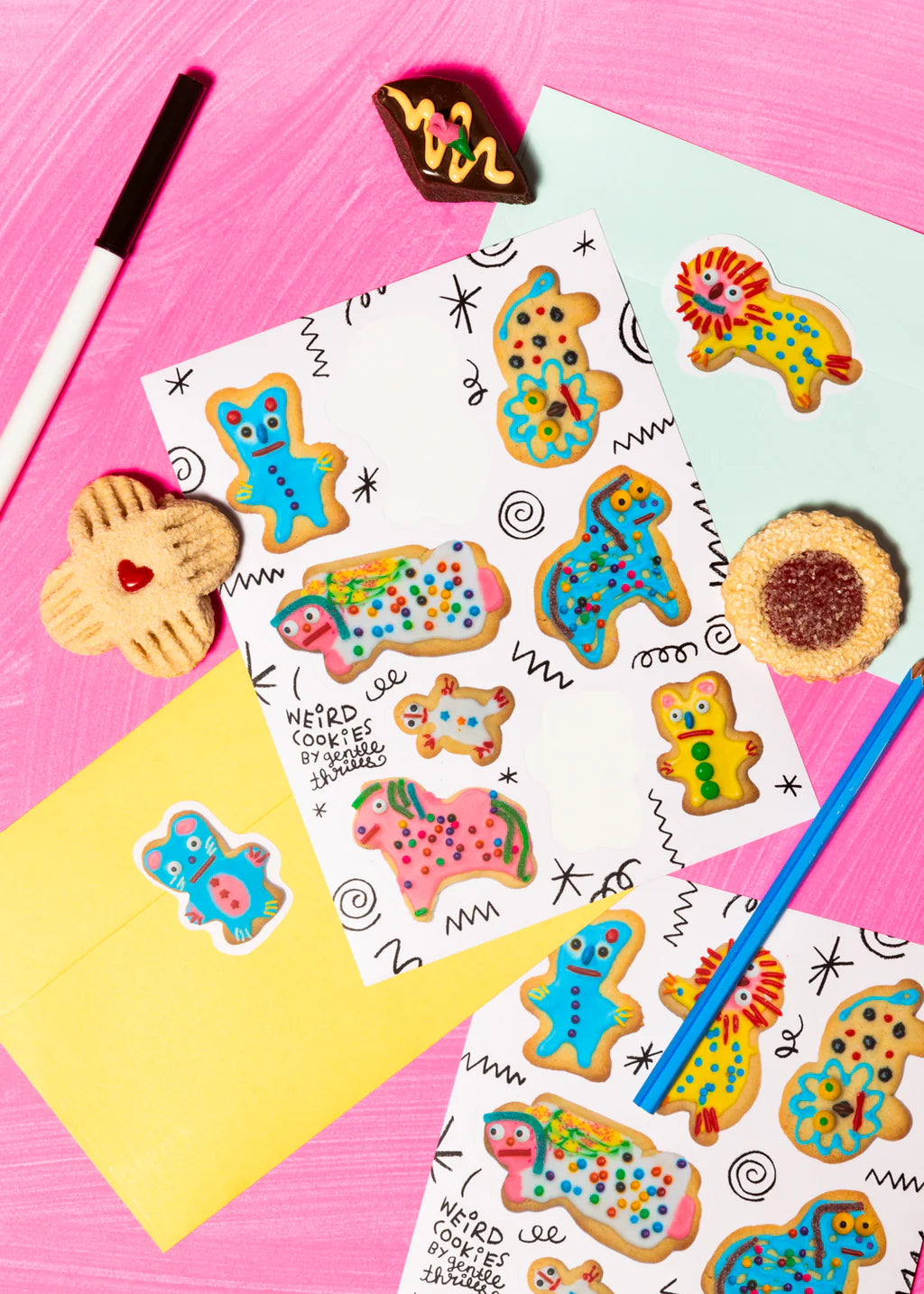 Weird Cookies Sticker Sheet | Nikki's Supply Store