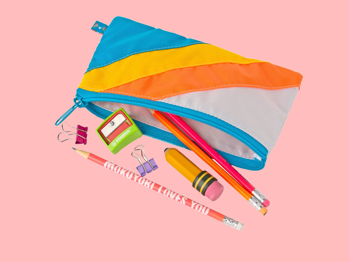 Stripe Pencil Zip Pouch - Hall Pass | Nikki's Supply Store