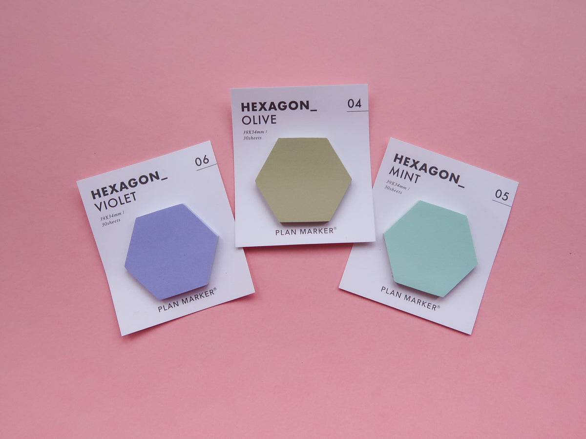 Hexagon Mini Sticky Notes | Nikki's Supply Store