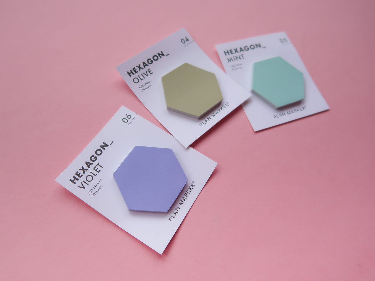 Hexagon Mini Sticky Notes | Nikki's Supply Store