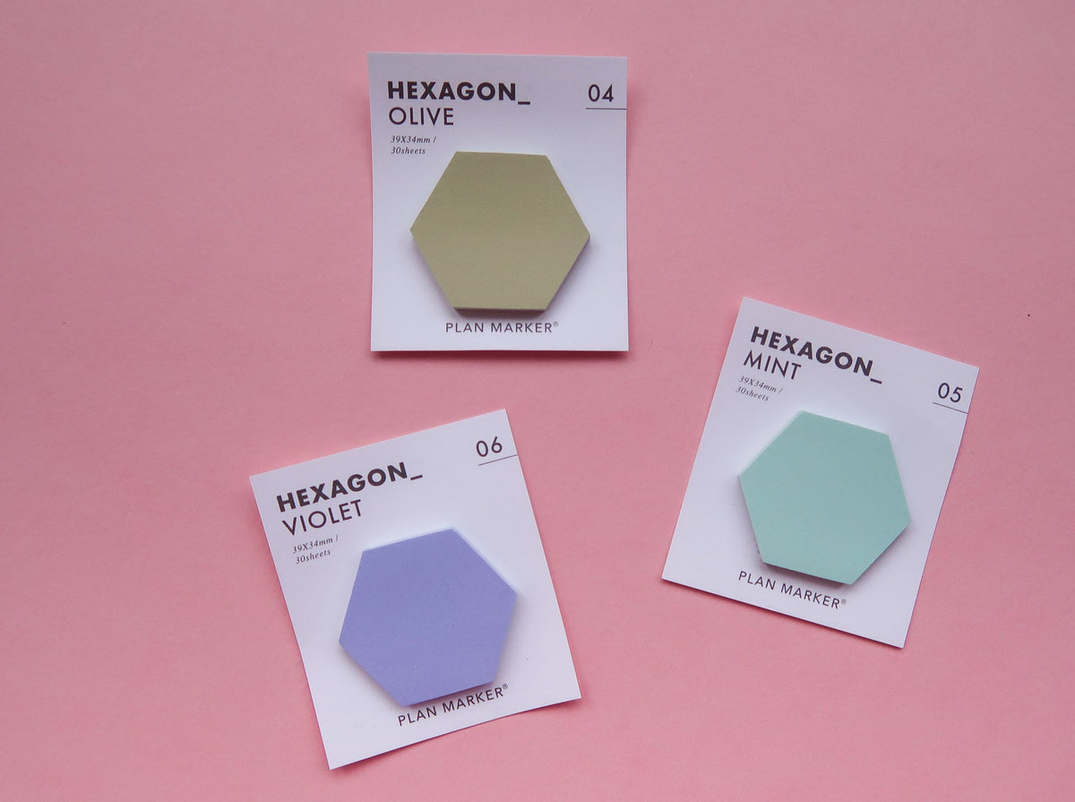 Hexagon Mini Sticky Notes | Nikki's Supply Store