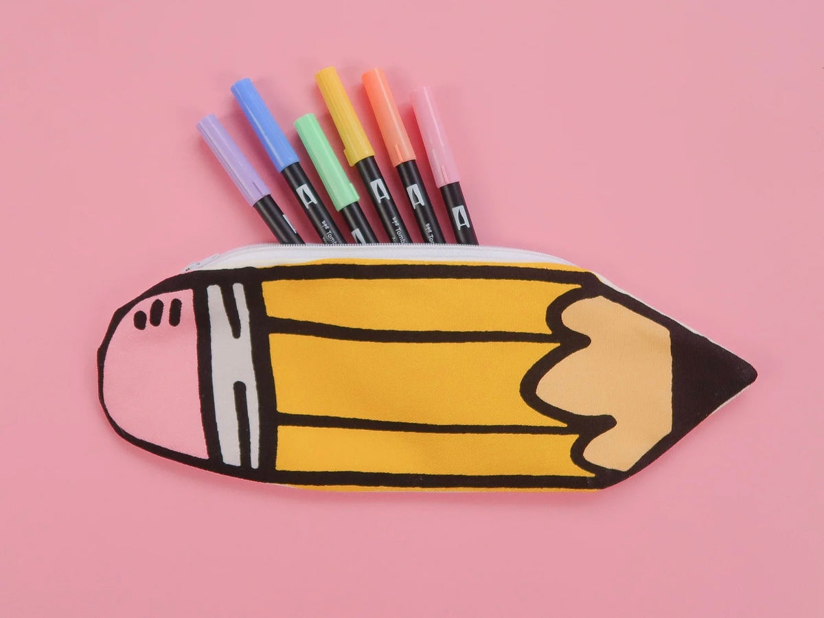 Chunky Pencil-Shaped Pencil Case | Nikki's Supply Store