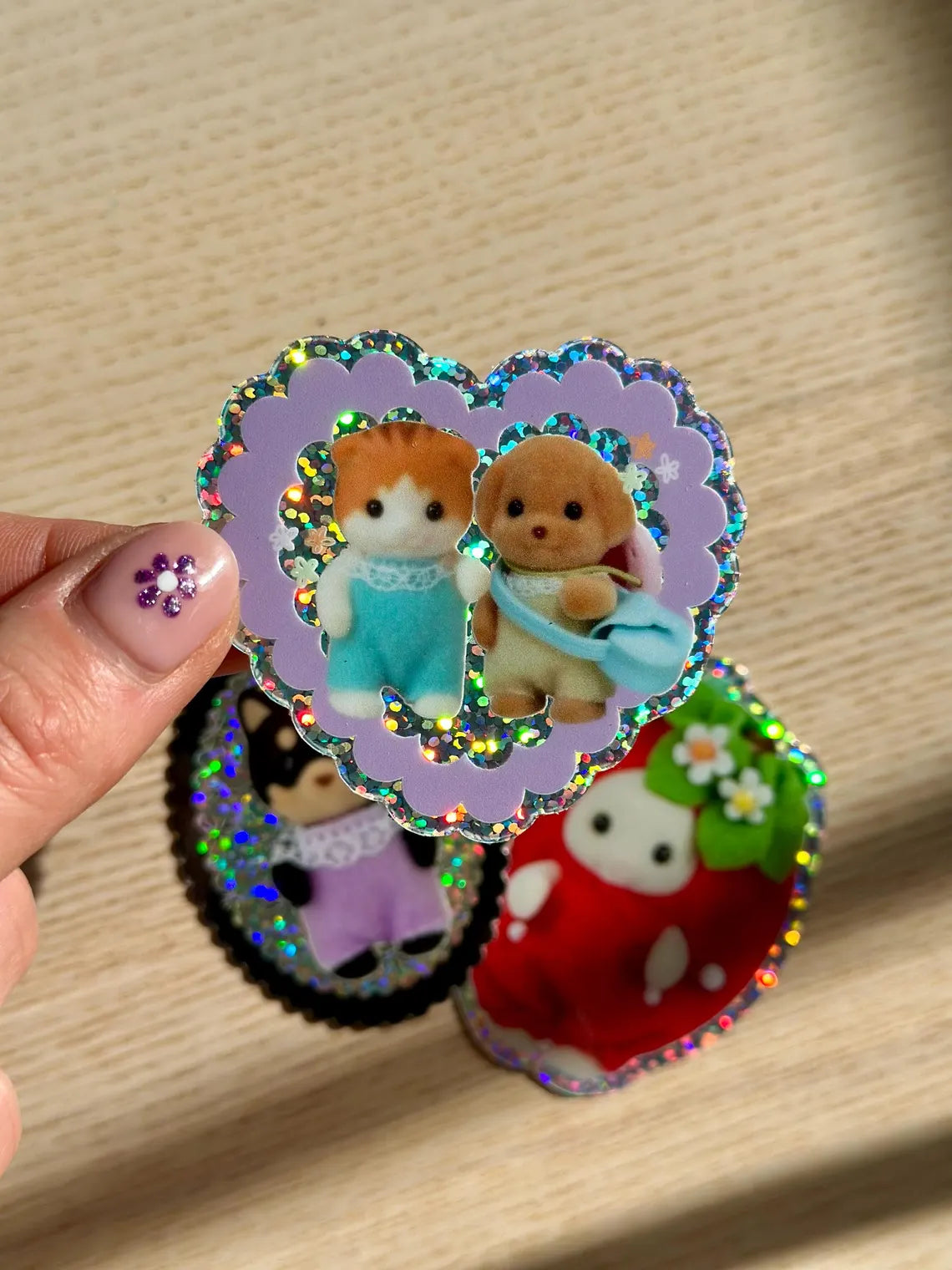 Sylvanian Families BFFs Glitter Vinyl Sticker | Nikki's Supply Store