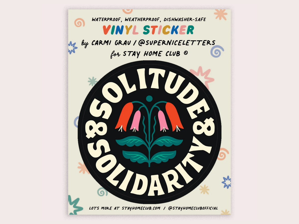 Solitude & Solidarity Vinyl Sticker | Nikki's Supply Store