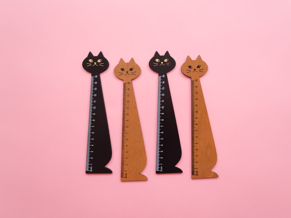 Wooden Kitty Ruler | Nikki's Supply Store
