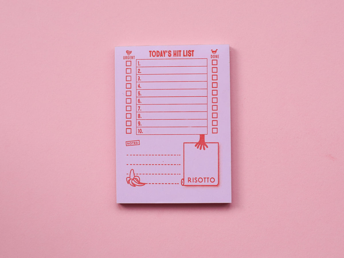 Risotto Studio Hit List Notepad - A6 | Nikki's Supply Store