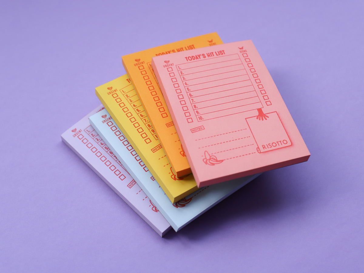 Risotto Studio Hit List Notepad - A6 | Nikki's Supply Store
